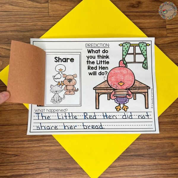 Little Red Hen Activities for Kindergarten - A Spoonful of Learning