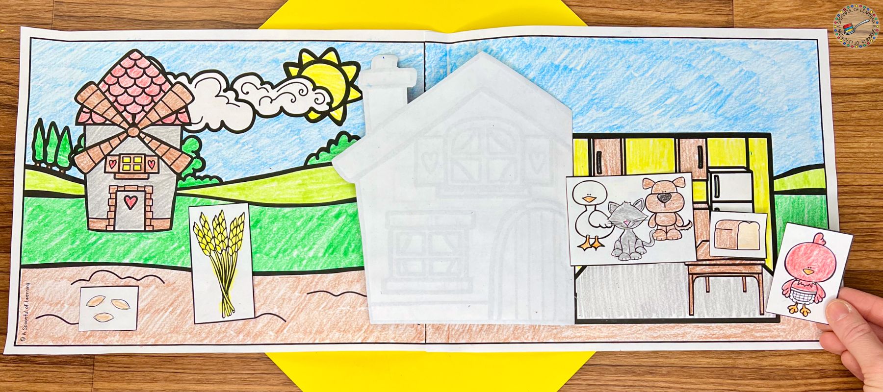 Little Red Hen Activities for Kindergarten - A Spoonful of Learning