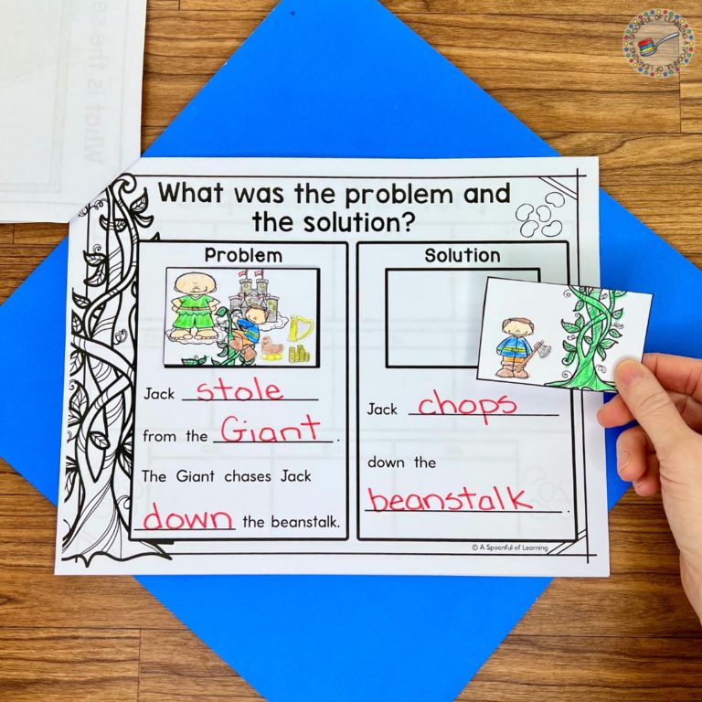 Jack and the Beanstalk Activities for Kindergarten - A Spoonful of Learning