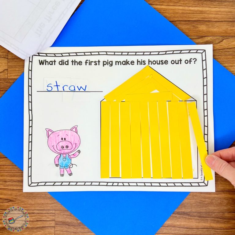 Three Little Pigs Activities for Kindergarten - A Spoonful of Learning