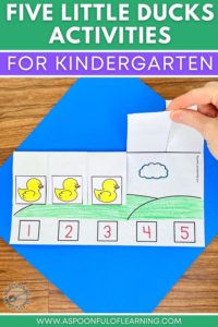 Five Little Ducks Activities for Kindergarten - A Spoonful of Learning
