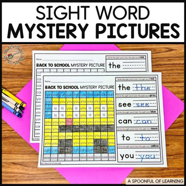 Sight Words Archives - A Spoonful of Learning