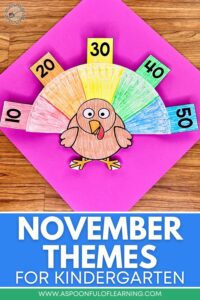 November Themes for Kindergarten - A Spoonful of Learning
