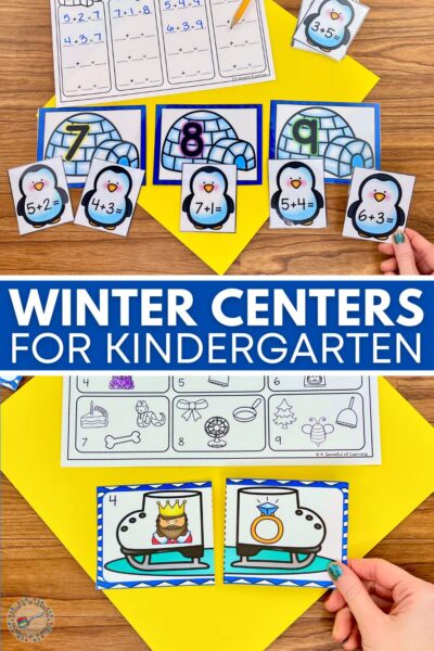 Winter Centers for Kindergarten - A Spoonful of Learning