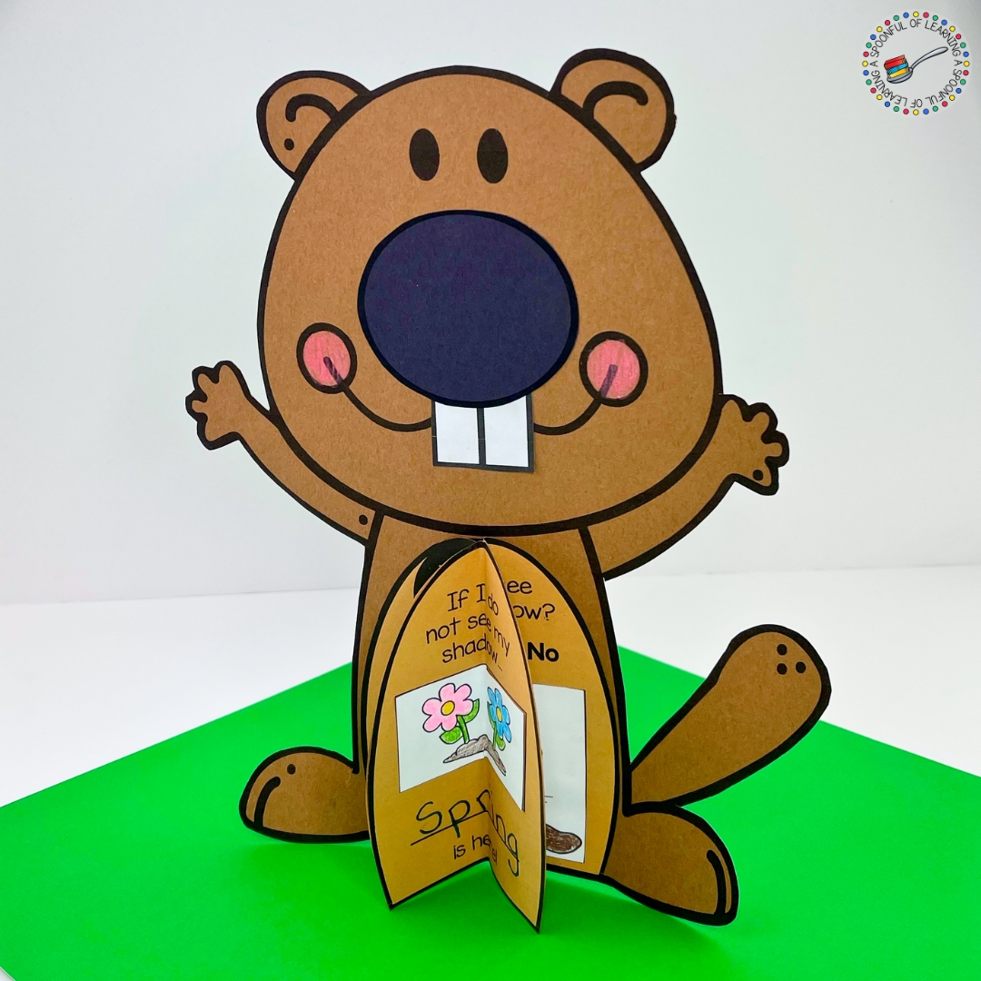 Groundhog Day Crafts for Kindergarten - A Spoonful of Learning