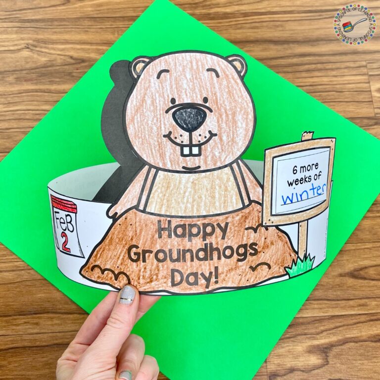 Groundhog Day Crafts for Kindergarten - A Spoonful of Learning