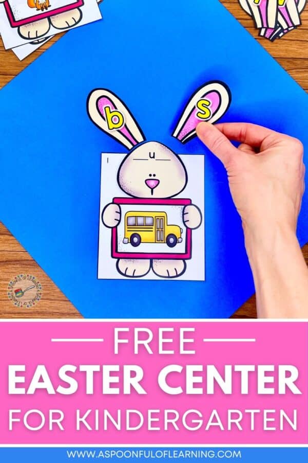 Free Easter Center for Kindergarten - A Spoonful of Learning