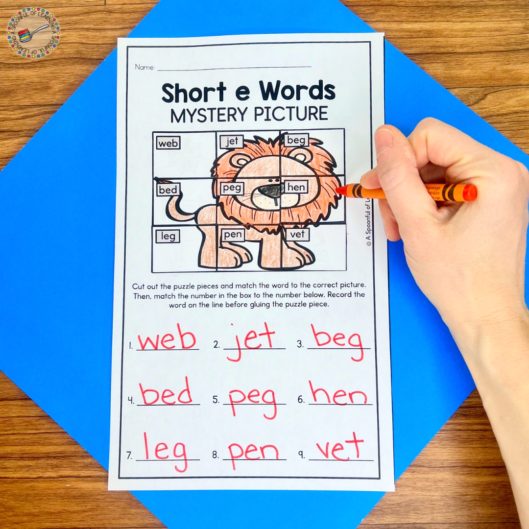 Engaging Kindergarten Mystery Puzzles - A Spoonful of Learning