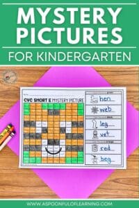 10 Ways to Use Kindergarten Mystery Pictures - A Spoonful of Learning