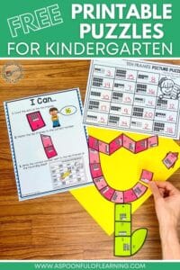 Free Printable Puzzles for Kindergarten - A Spoonful of Learning