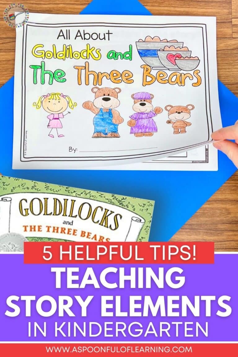 Tips for Teaching Story Elements in Kindergarten - A Spoonful of Learning