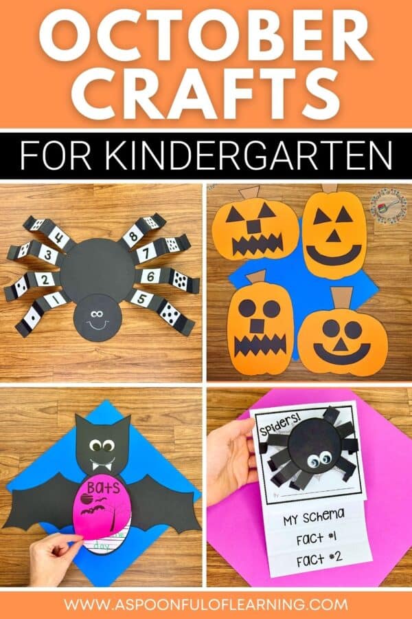 October Crafts for Kindergarten - A Spoonful of Learning