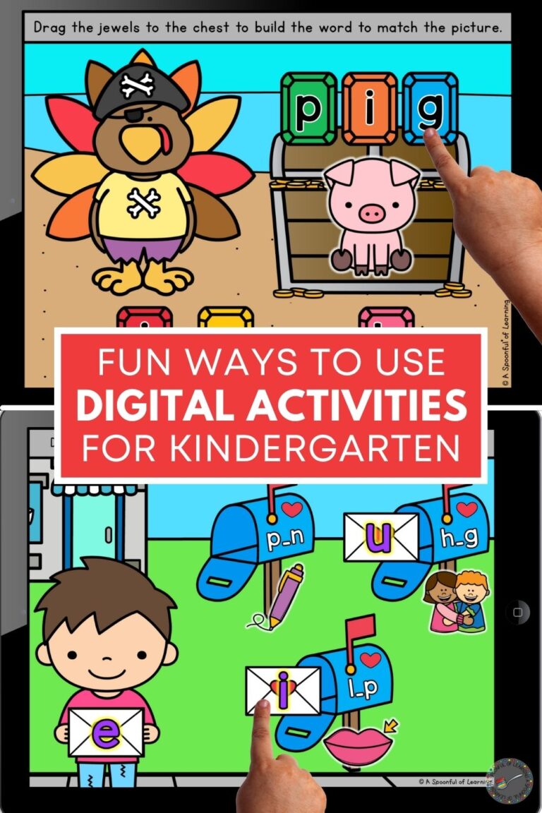 Fun Ways to Use Digital Activities for Kindergarten - A Spoonful of ...