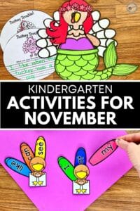 Engaging Kindergarten Activities for November - A Spoonful of Learning