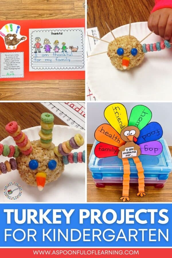 Fun Turkey Projects for Kindergarten - A Spoonful of Learning