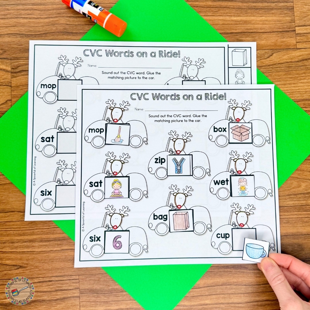 Kindergarten Homework for December - A Spoonful of Learning