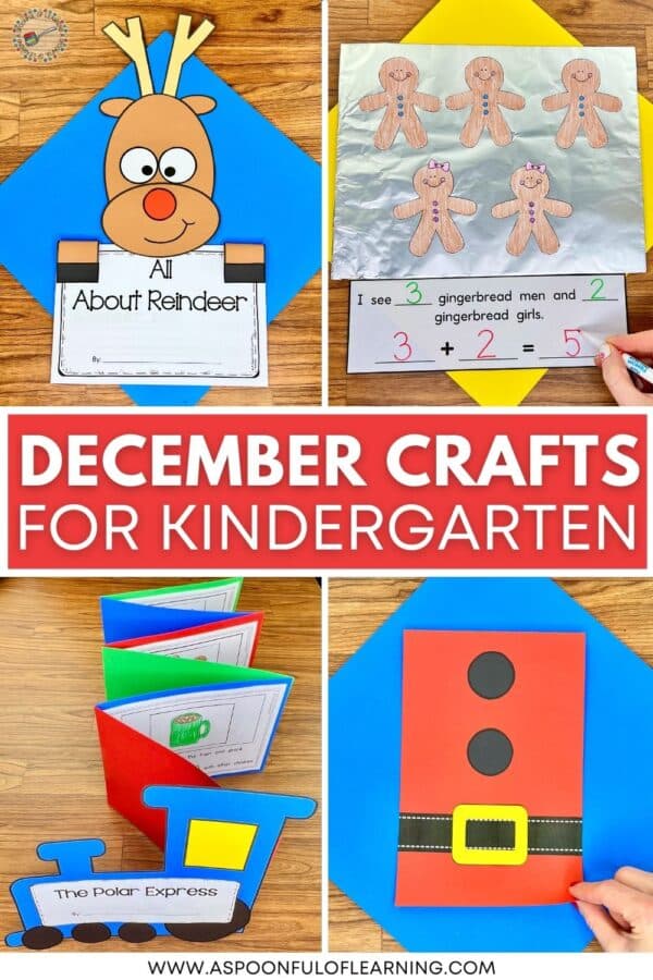 15 Festive December Crafts for Kindergarten - A Spoonful of Learning