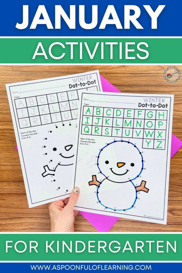 Engaging January Activities for Kindergarten - A Spoonful of Learning