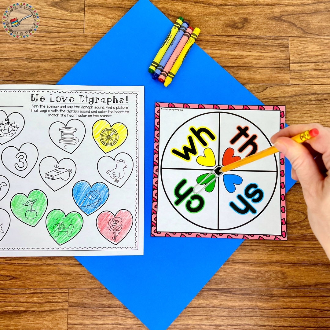Kindergarten Centers for February - A Spoonful of Learning