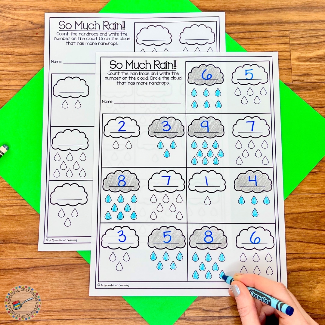 April Homework for Kindergarten - A Spoonful of Learning