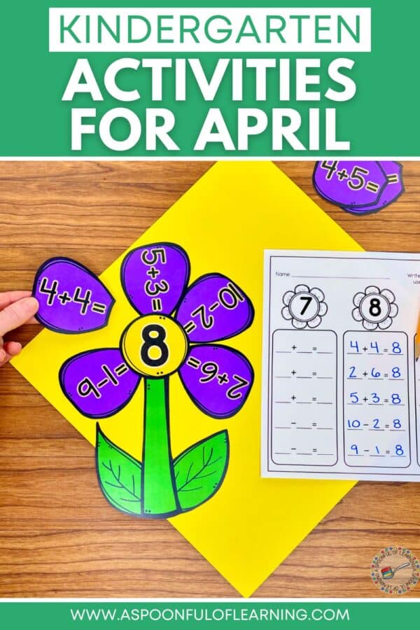 Engaging Kindergarten Activities for April - A Spoonful of Learning