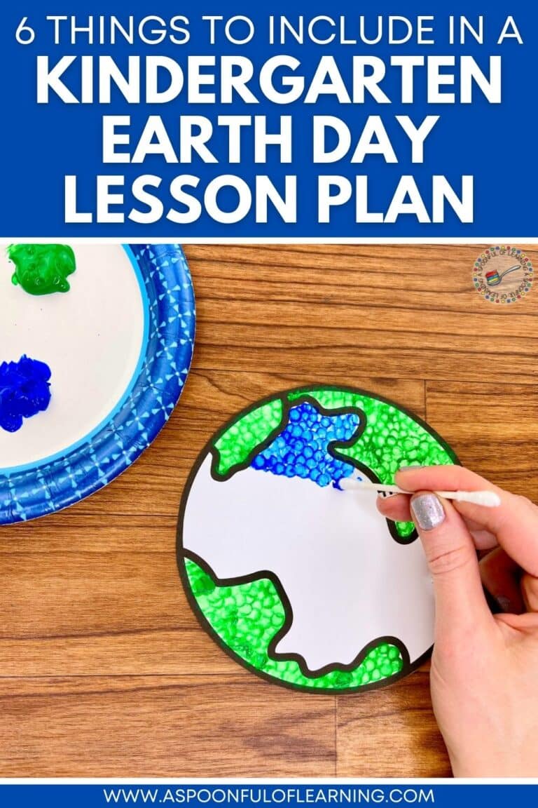 What to Include in a Kindergarten Earth Day Lesson Plan - A Spoonful of ...