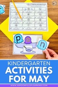 Engaging Kindergarten Activities for May - A Spoonful of Learning