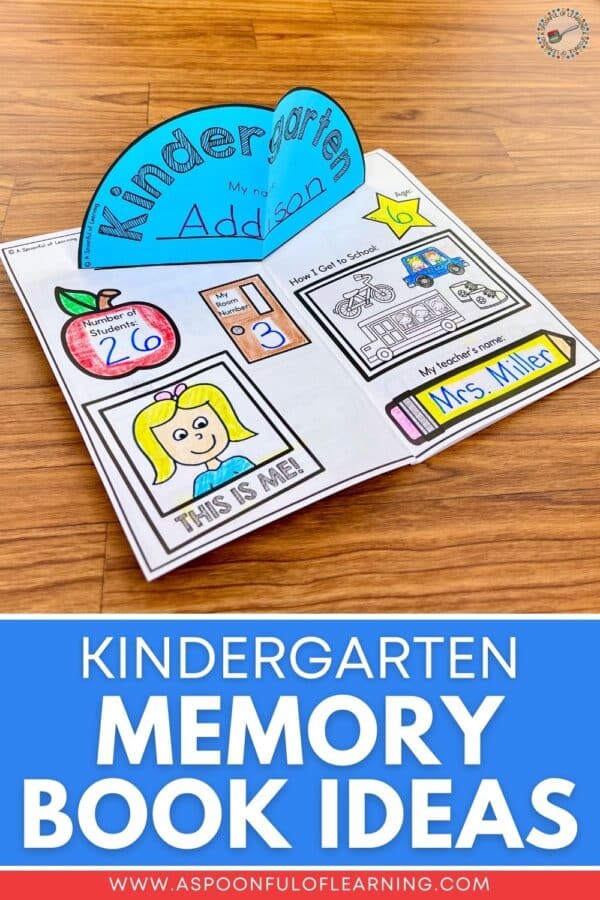 Kindergarten Memory Book Ideas - A Spoonful of Learning