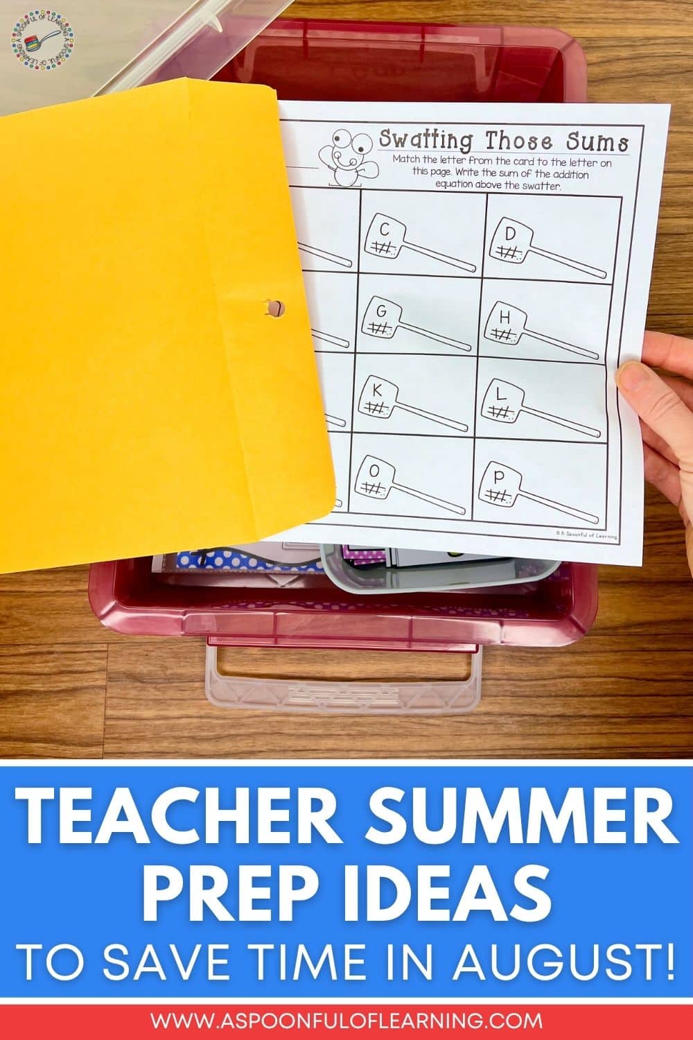Teacher Summer Prep Ideas for a Smooth School Year - A Spoonful of Learning