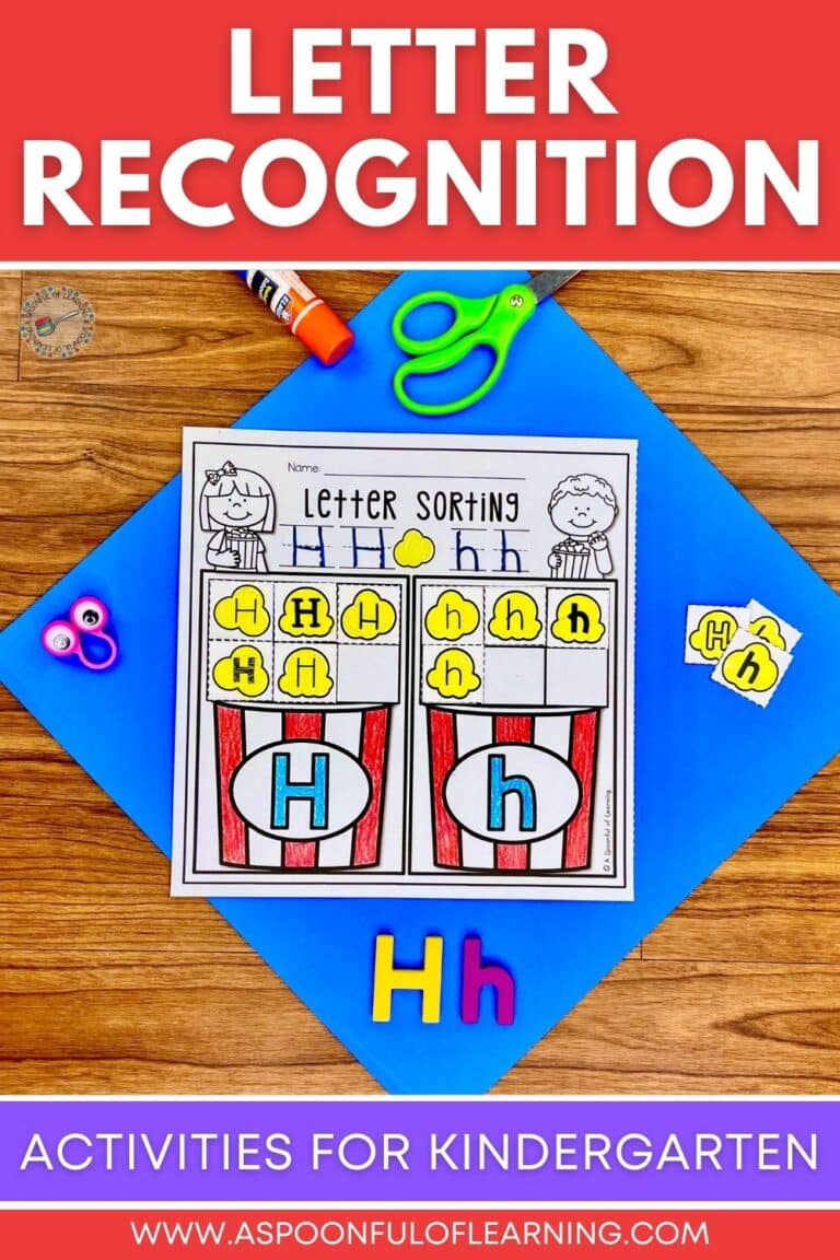 Letter Recognition Activities for Kindergarten - A Spoonful of Learning
