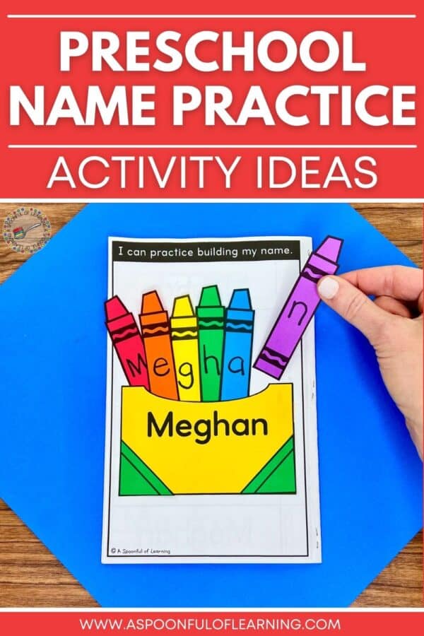 Engaging Preschool Name Practice Activities - A Spoonful of Learning