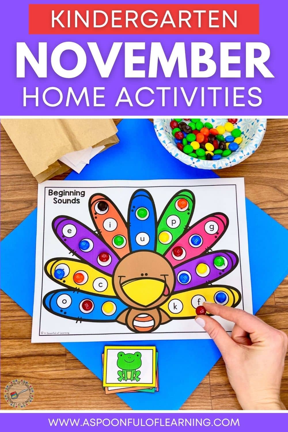 November Home Activities for Kindergarten - A Spoonful of Learning