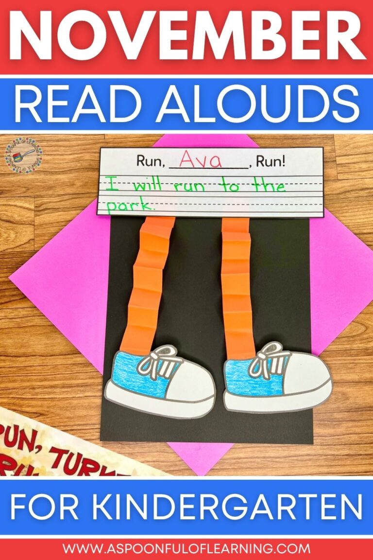 November Read Alouds for Kindergarten - A Spoonful of Learning