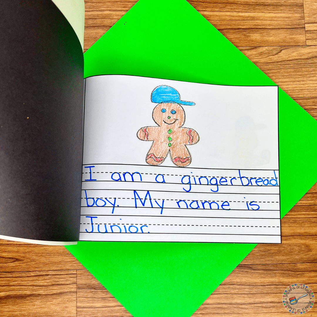Gingerbread Man Writing Activities for Kindergarten - A Spoonful of ...